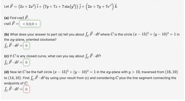 Solved Let F=(2z+2x2)i+(7y+7z+7sin(y2))j+(2x+7y+7e22)k. (a) | Chegg.com