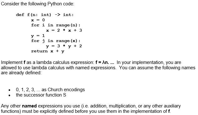 Solved Consider The Following Python Code Def Fn Int 