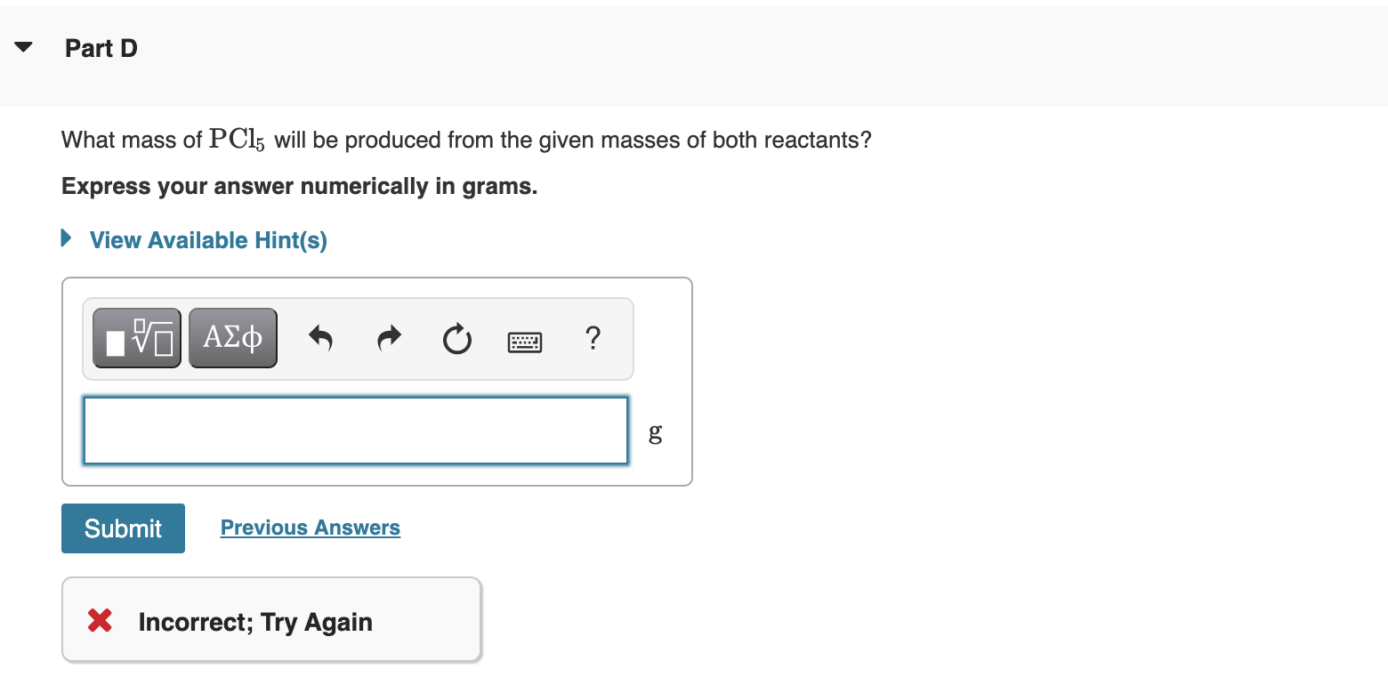 Solved Balance the chemical reaction equation P4( s)+Cl2( | Chegg.com