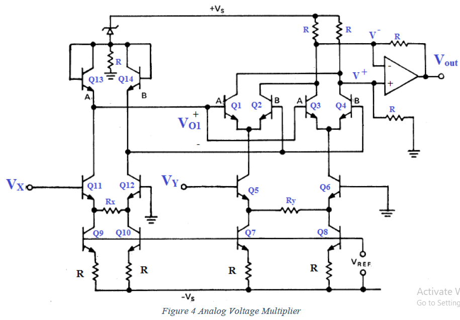 Fig. 4 is the circuit diagram of the AD534 IC. This | Chegg.com