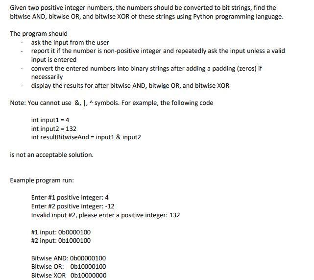 Solved Given two positive integer numbers, the numbers | Chegg.com