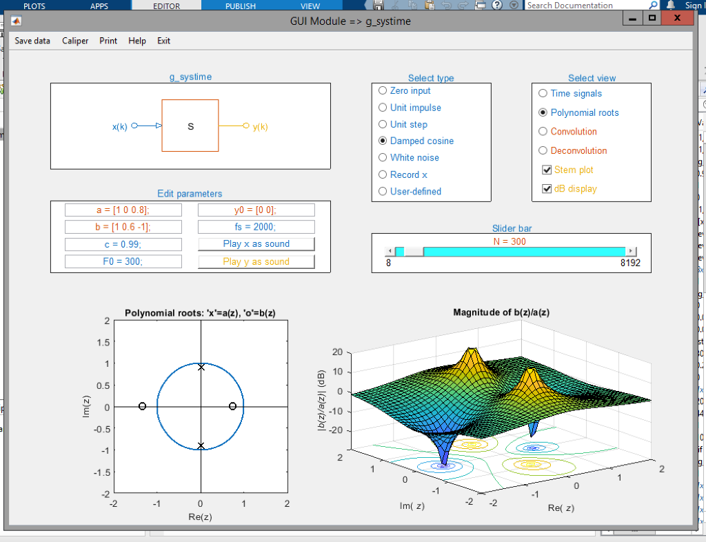 Solved Question 7: GUI Sampling: (1 mark) Using MATLAB Use | Chegg.com