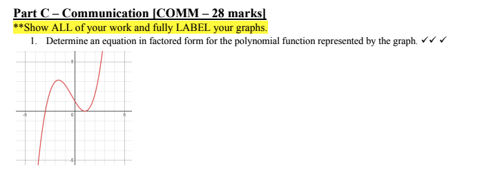 Solved Part C - Communication [COMM - 28 marks] ∗∗ Show ALL | Chegg.com