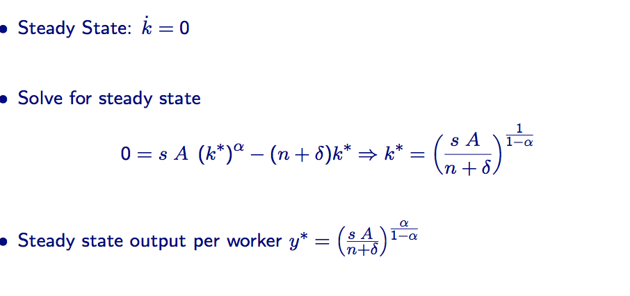 Steady State: k = 0 Solve for steady state A \Fa 1 0 | Chegg.com