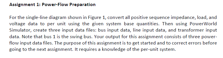 Assignment 2: Power Flow Case 1. Run the power flow | Chegg.com
