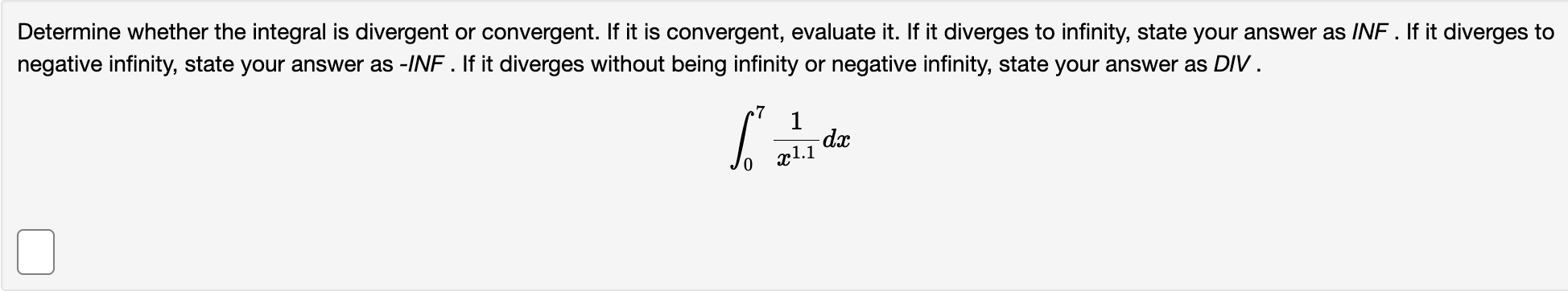 Solved Determine whether the integral is divergent or | Chegg.com