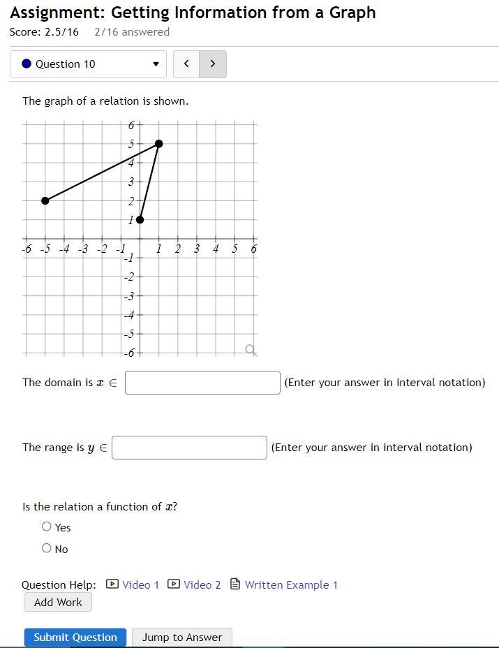 Solved Assignment: Getting Information from a Graph Score: | Chegg.com