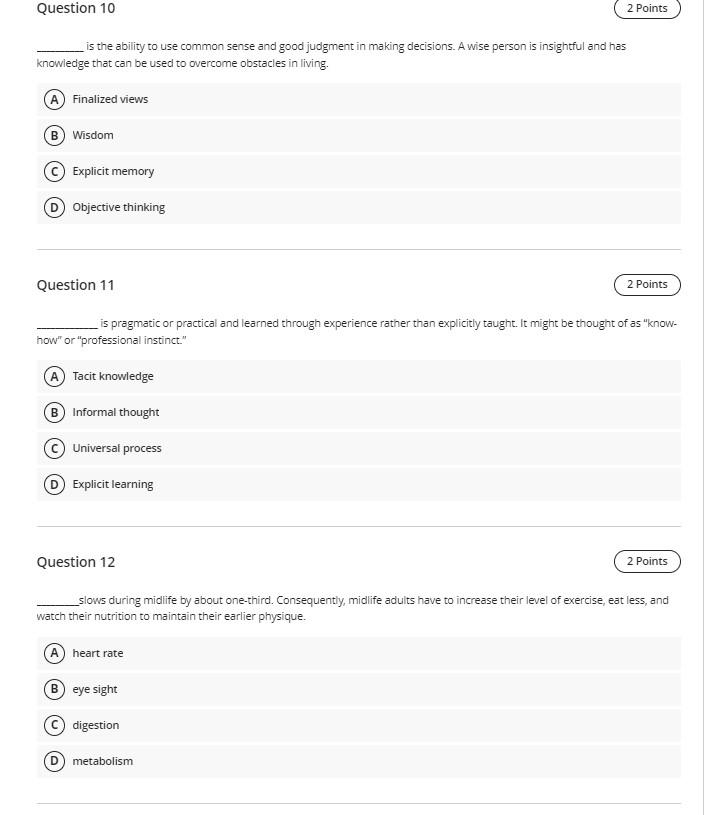 Solved Question 10 2 Points is the ability to use common | Chegg.com