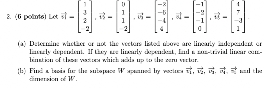 2. (6 points) Let | Chegg.com