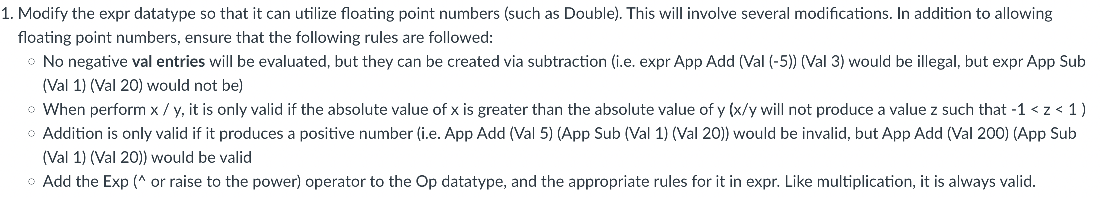 Solved IN HASKELL For problems #1, we will be modifying and | Chegg.com