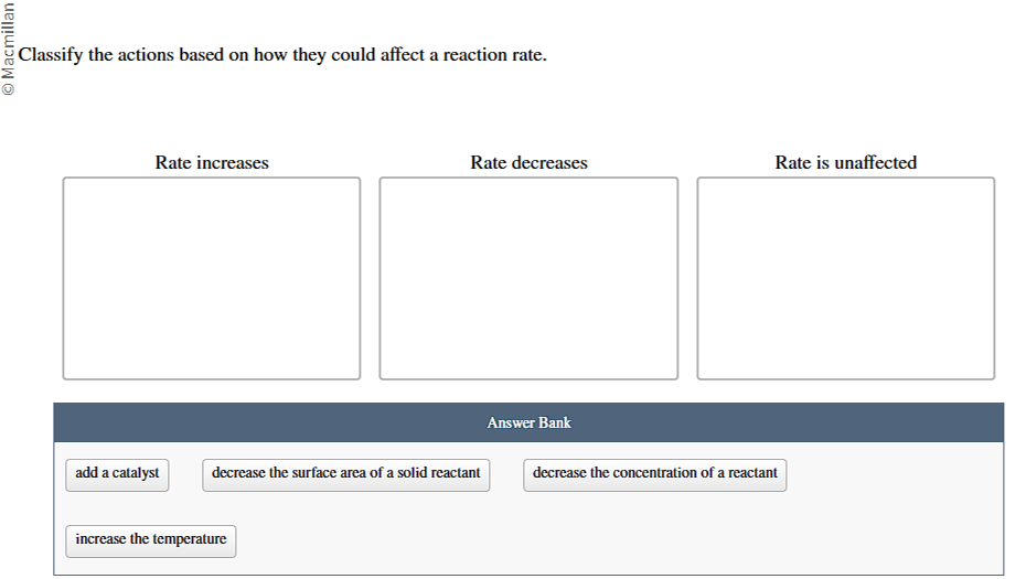 Solved Classify the actions based on how they could affect a | Chegg.com