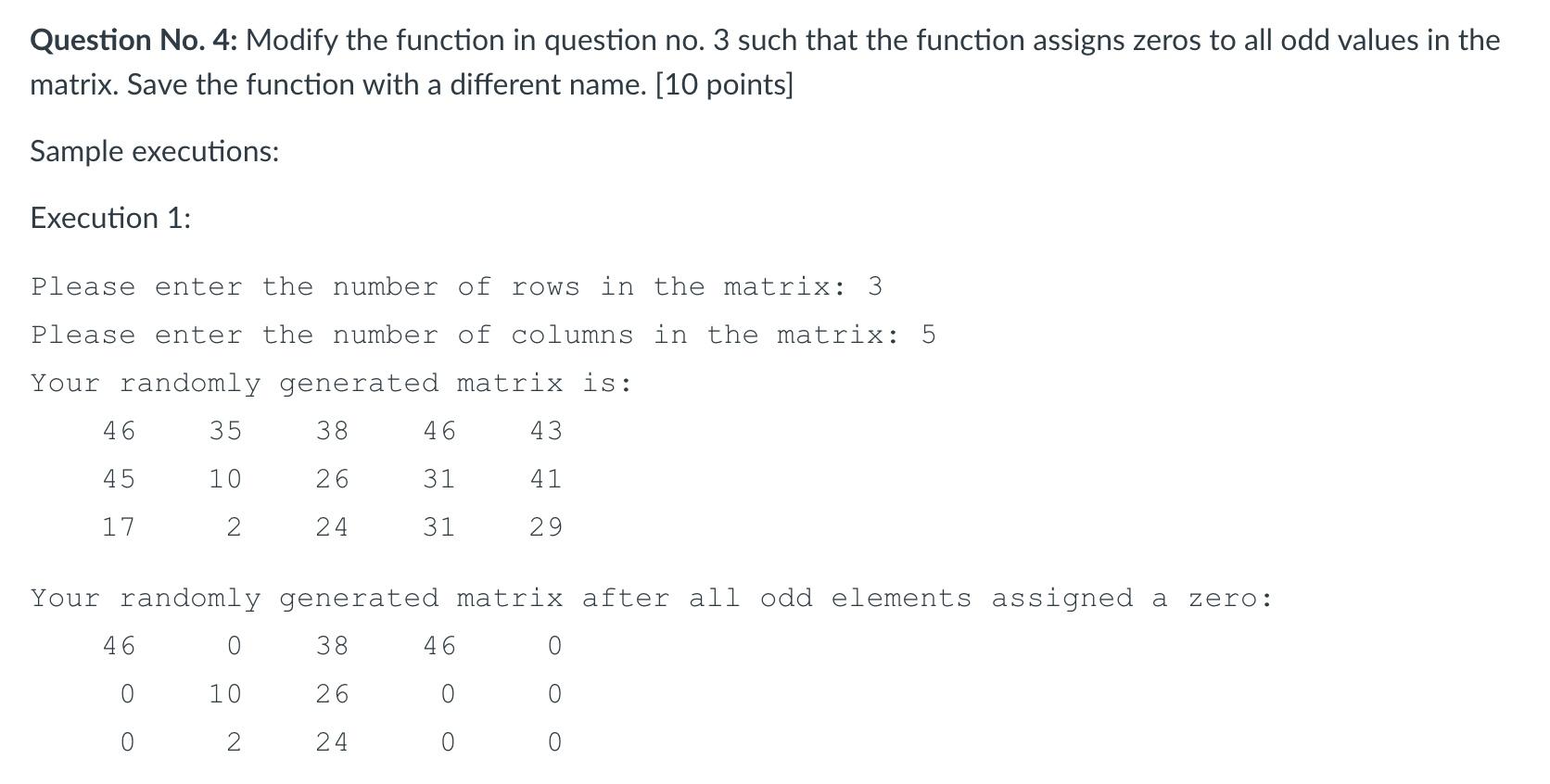 Solved ** USING MATLAB ** have also provided sample | Chegg.com