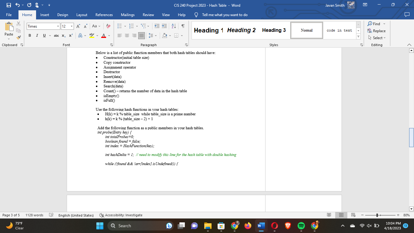 The mod operation is required to keep the values in | Chegg.com