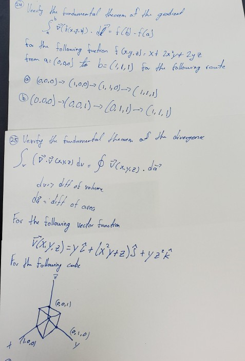 Solved 2 Verning the fundamental theorem of the gradient 5C | Chegg.com
