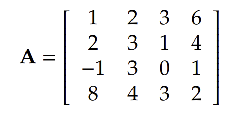 Solved A=⎣⎡12−18233431036412⎦⎤ | Chegg.com