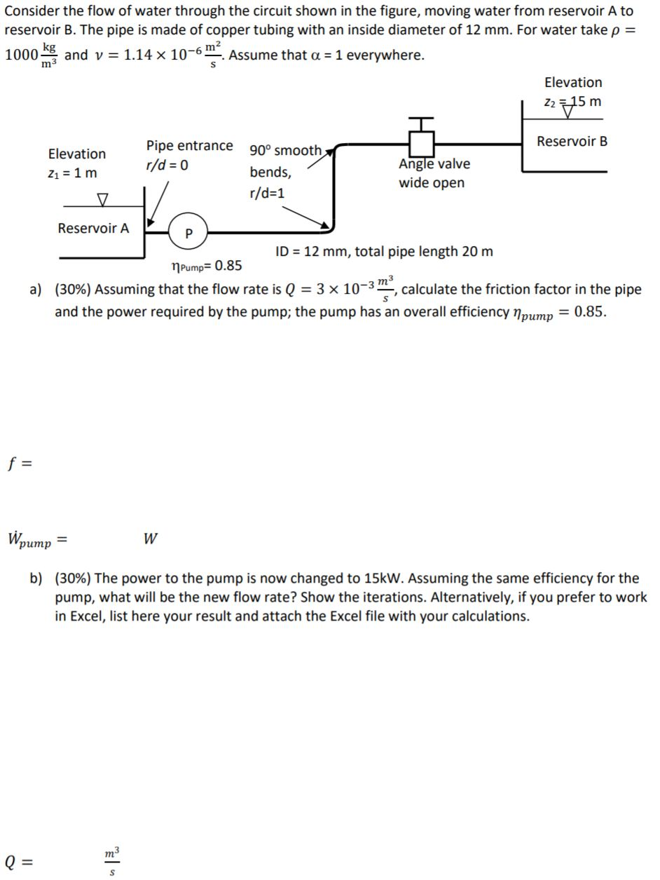 Solved Consider the flow of water through the circuit shown | Chegg.com