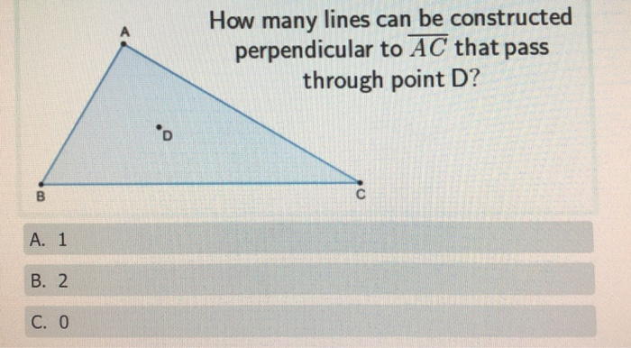 Solved How many lines can be constructed perpendicular to AC | Chegg.com