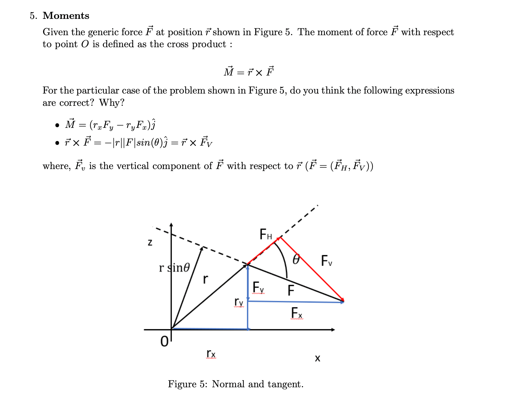 Solved MomentsGiven the generic force vec(F) ﻿at position | Chegg.com