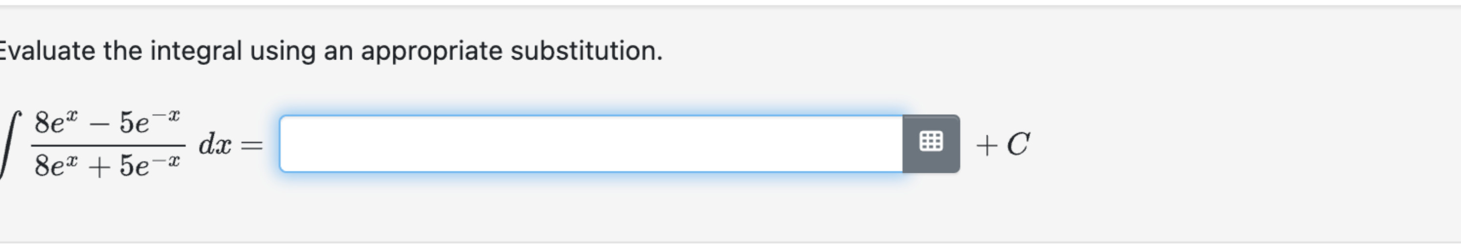 Solved Evaluate the integral using an appropriate | Chegg.com