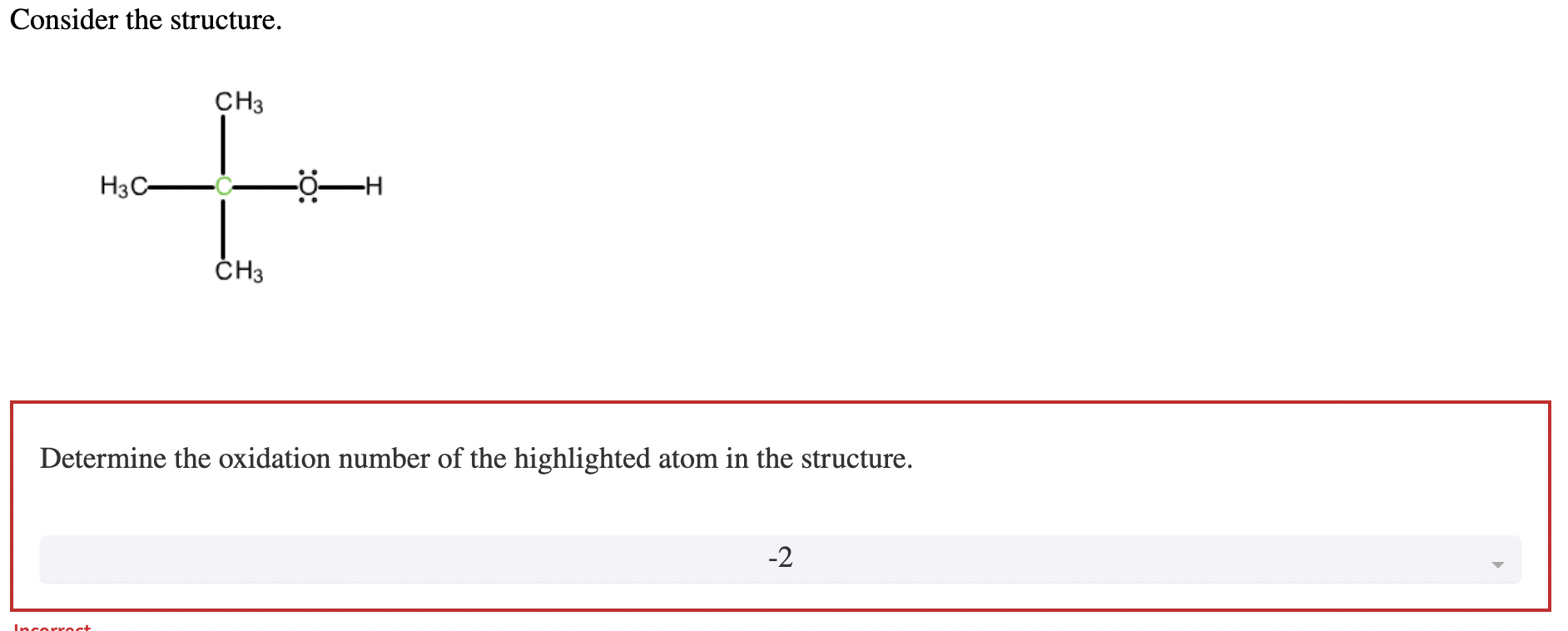 Solved Determine The Oxidation Number Of The Highlighted