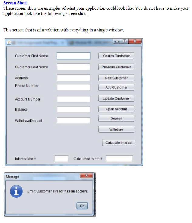 Solved Overview You have been hired to implement a banking | Chegg.com