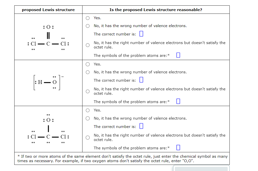 Solved Is the proposed Lewis structure reasonable? | Chegg.com