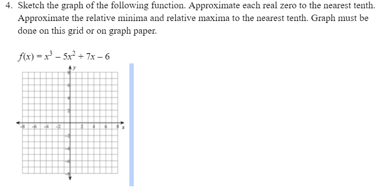 Solved 4. Sketch the graph of the following function. | Chegg.com