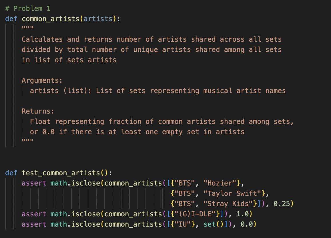 Solved Using python, please write a function | Chegg.com