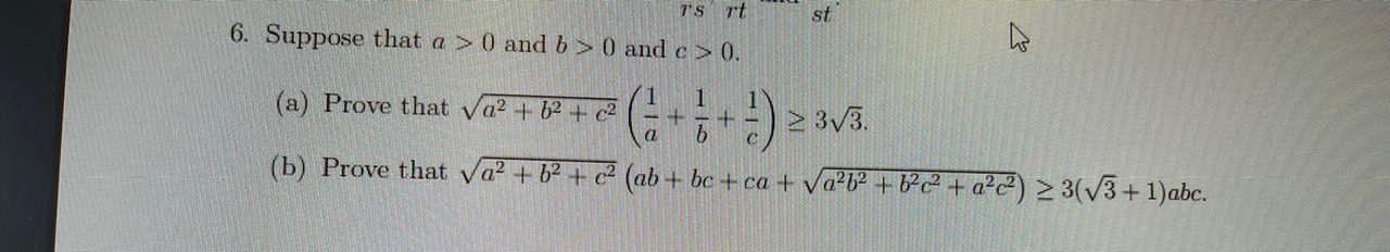 Solved Pass if you can not prove it clearly!!! use the | Chegg.com