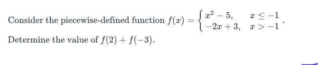 Solved Consider the piecewise-defined function f(x) = r? – | Chegg.com