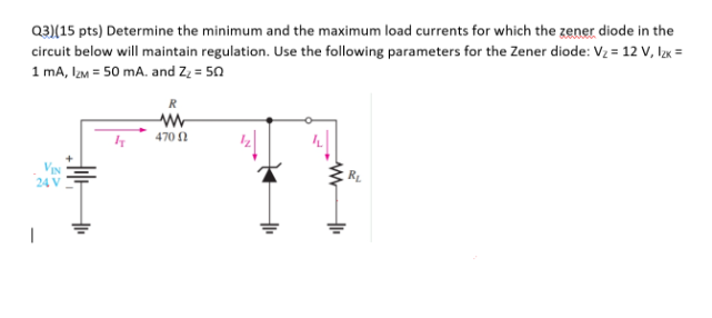 Solved Q3)(15 pts) Determine the minimum and the maximum | Chegg.com