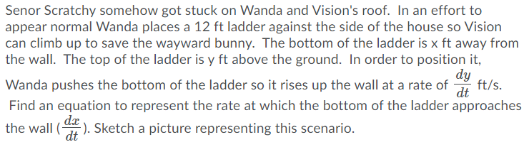 Solved Senor Scratchy somehow got stuck on Wanda and | Chegg.com