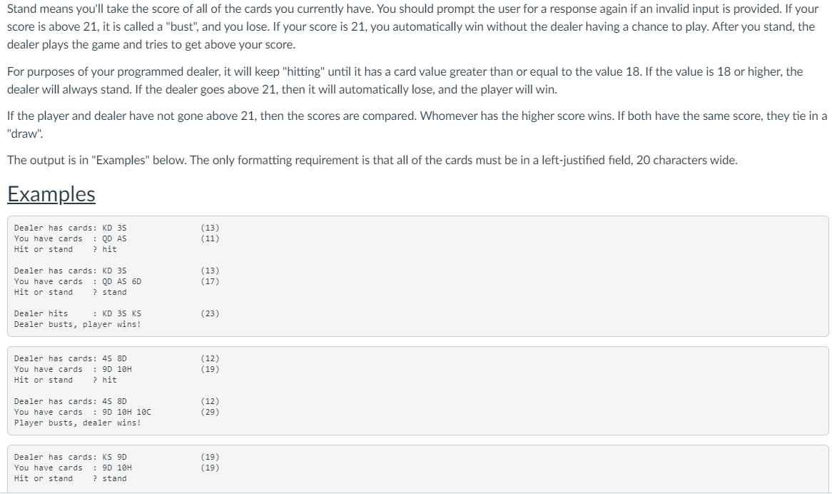Solved You will write a program that plays the card game, | Chegg.com