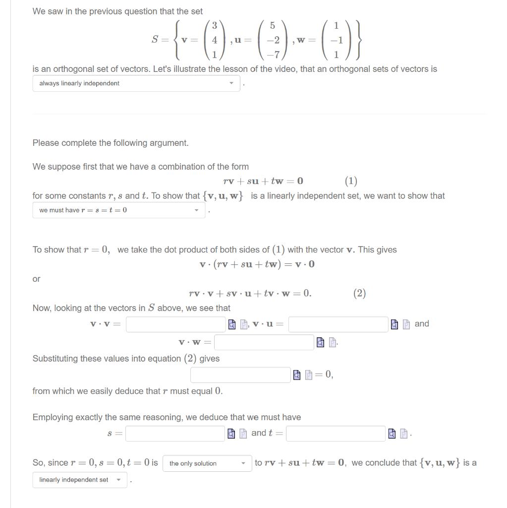 Solved We saw in the previous question that the set | Chegg.com
