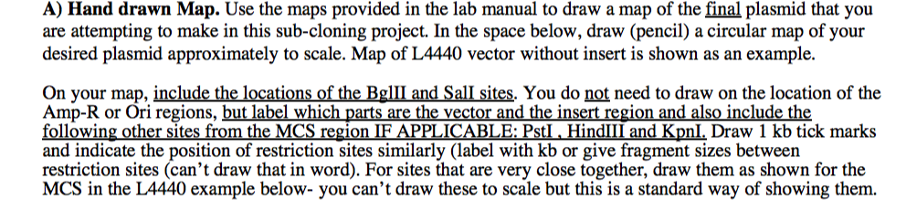 A) Hand drawn Map. Use the maps provided in the lab | Chegg.com