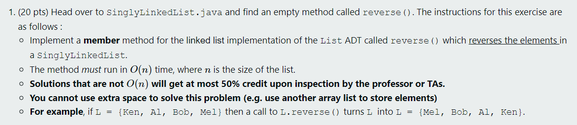 Solved // CODE import java.util.Iterator; import | Chegg.com