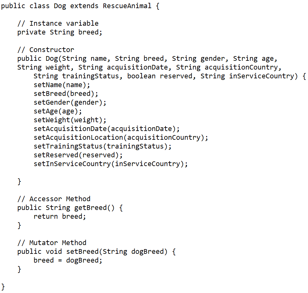 o 5. Next, you will implement the reserveAnimal() | Chegg.com