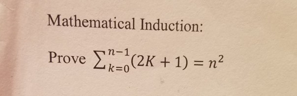 Solved discrete mathematics Show true for n=1 and then | Chegg.com