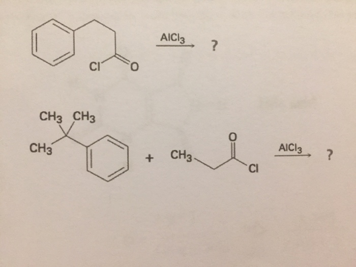 Solved AICI 3 Cl CH3 CH3 0 CH3 + CH Cl | Chegg.com