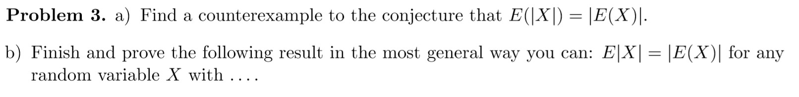 Problem 3. a) Find a counterexample to the conjecture | Chegg.com
