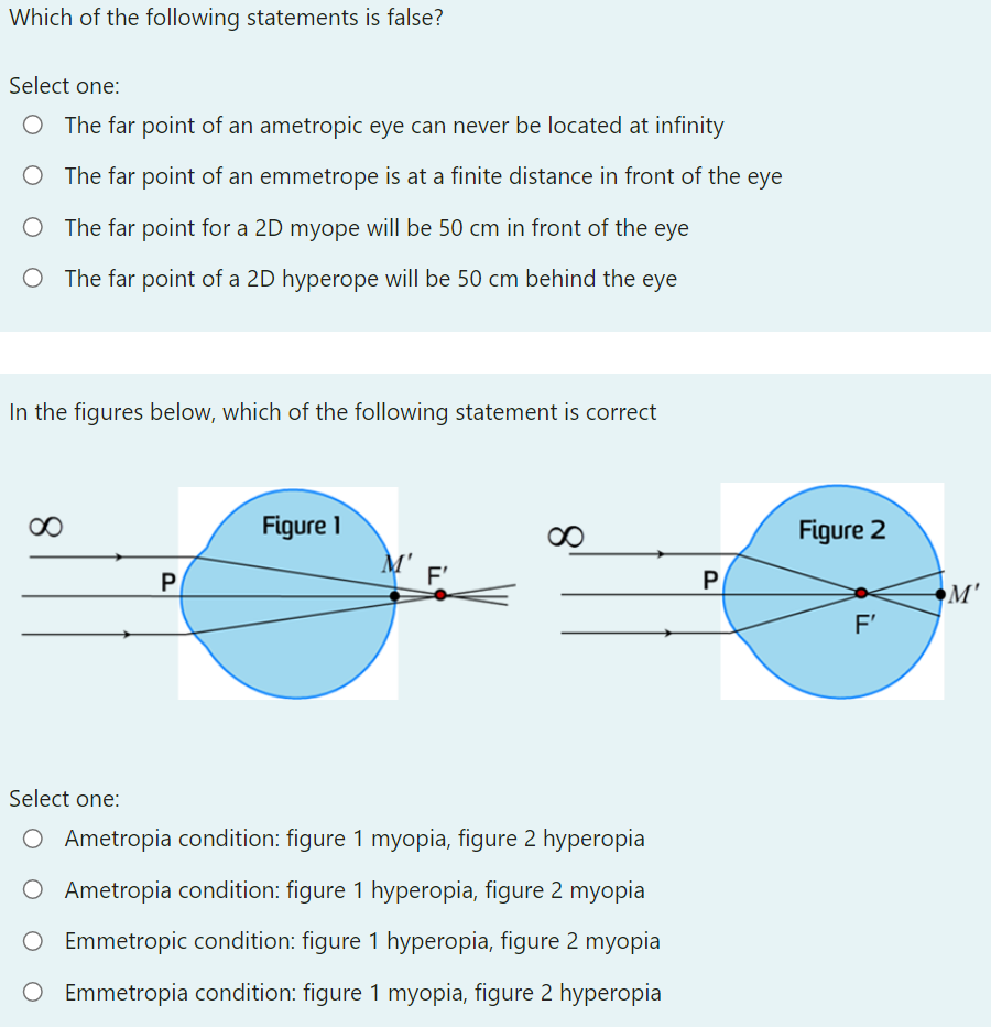 Solved Which of the following statements is false? Select | Chegg.com