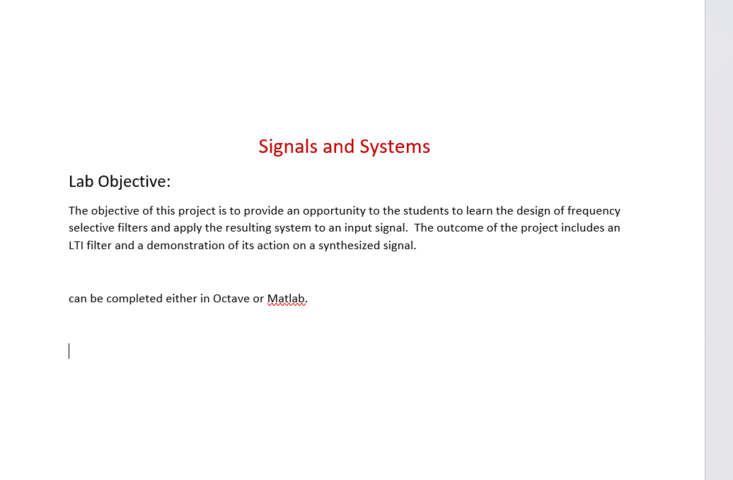 Solved Lab Objective The Objective Of This Project Is To 