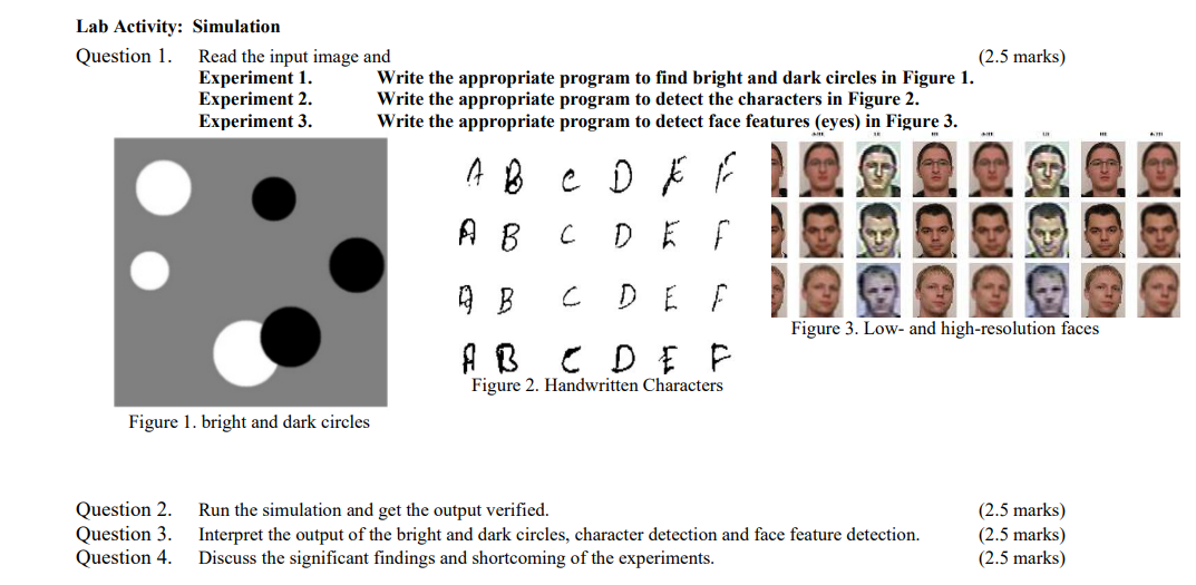 Solved Lab Activity: Simulation Question 1. Read the input | Chegg.com