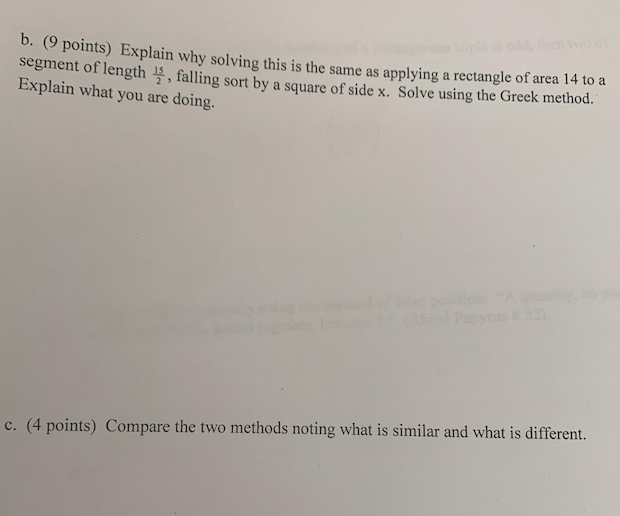 Solved 5. (22 points) Given the equation x2 – 15x + 14 = 0. | Chegg.com