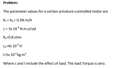 Solved Problem: The parameter values for a certain | Chegg.com