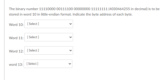 Solved The binary number 11110000 00111100 00000000 11111111 | Chegg.com