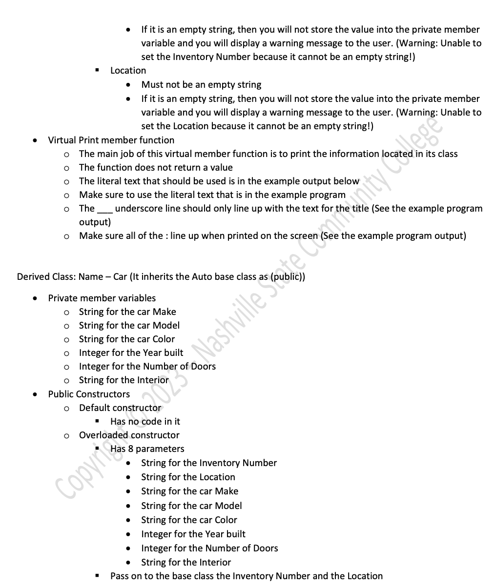 Solved in this project you will create a program that will | Chegg.com