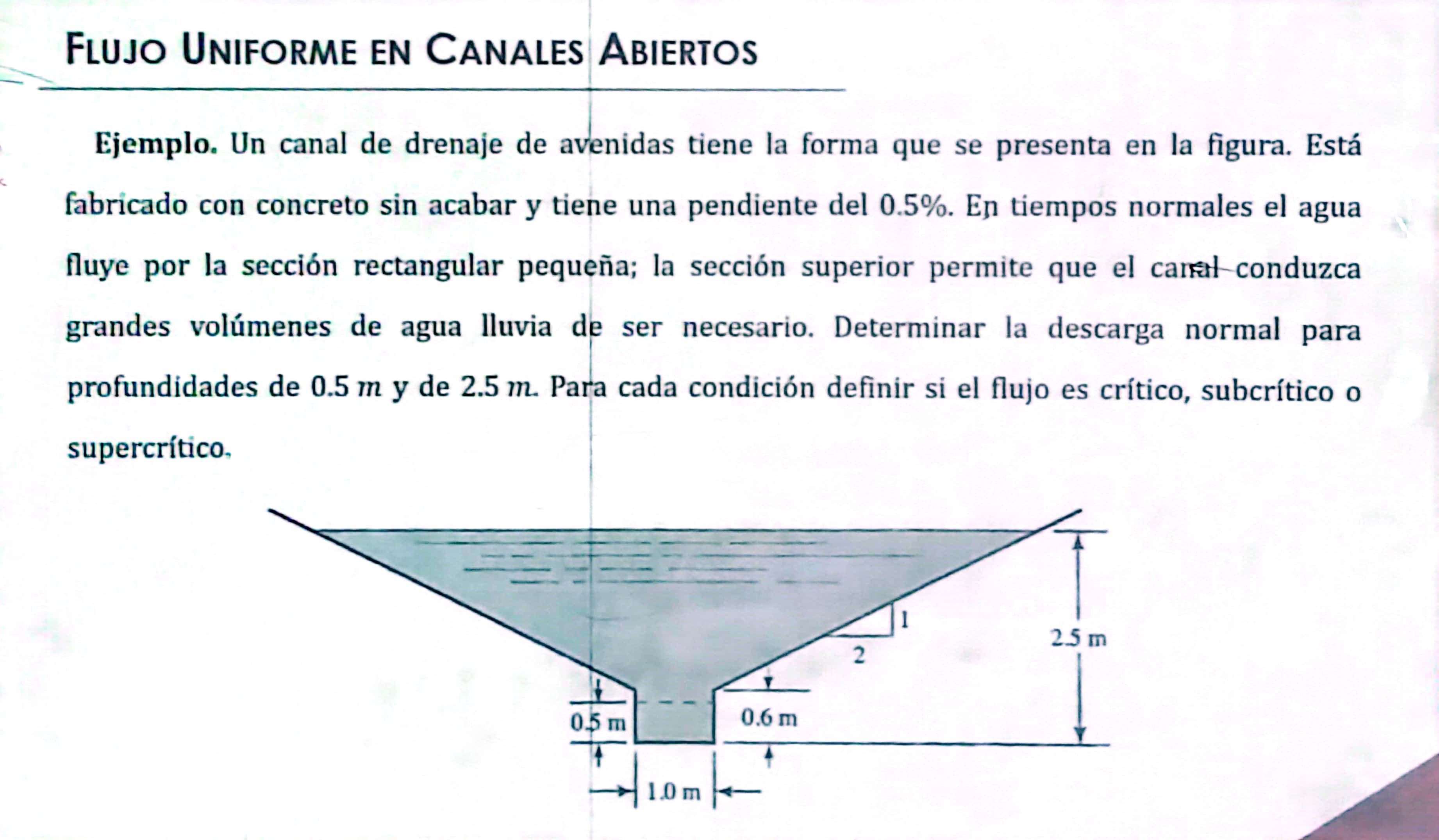Solved Fluid Mechanics: Uniform Flow in Open Channels In a | Chegg.com
