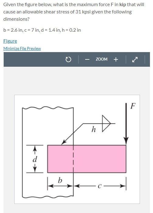 Solved Given the figure below, what is the maximum force F | Chegg.com