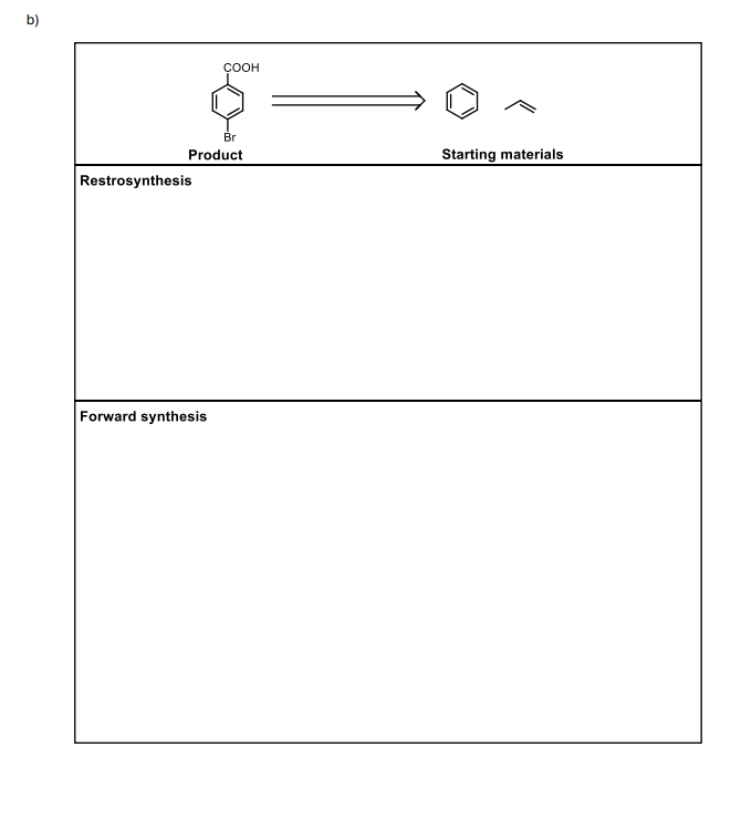 Solved by an EXPERT Synthesis and Retrosynthesis. PLEASE DRAW IT OUT3. | Chegg.com